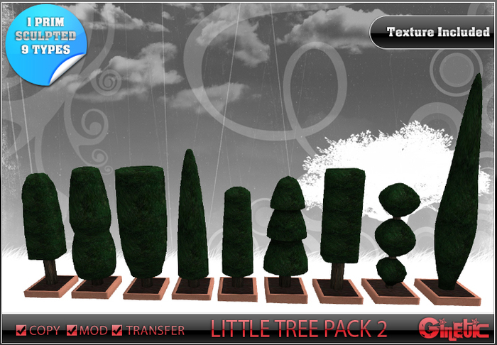 Second Life Marketplace - [G] Little Trees Pack 2